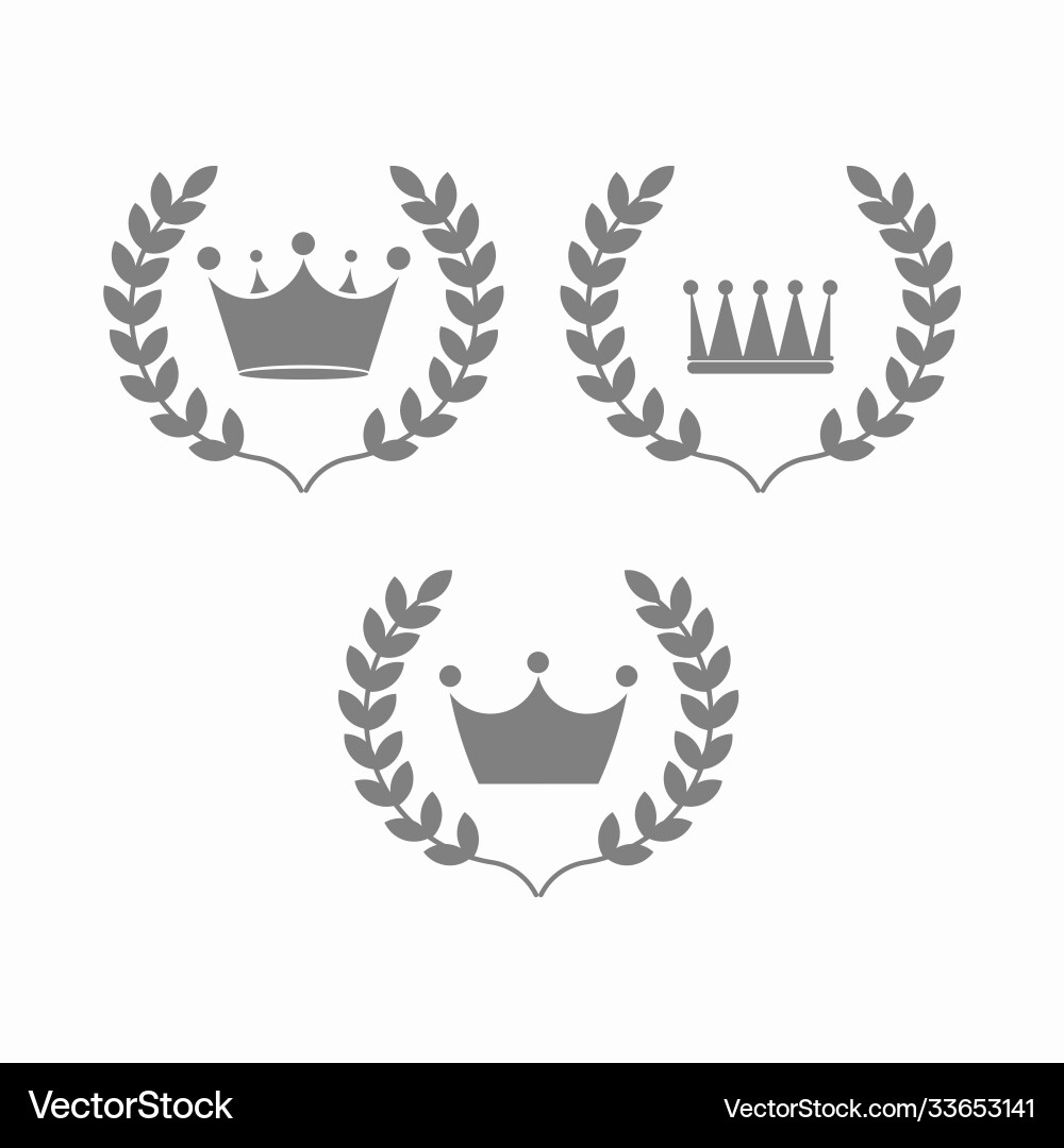 Crown template design Royalty Free Vector Image