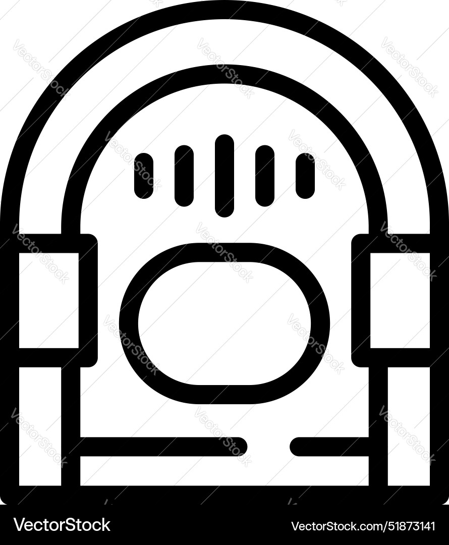 Jukebox playing music with sound waves Royalty Free Vector