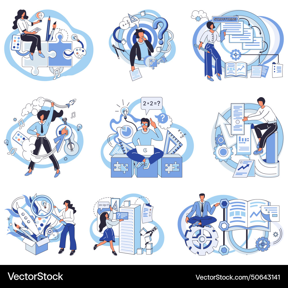Project management effective Royalty Free Vector Image