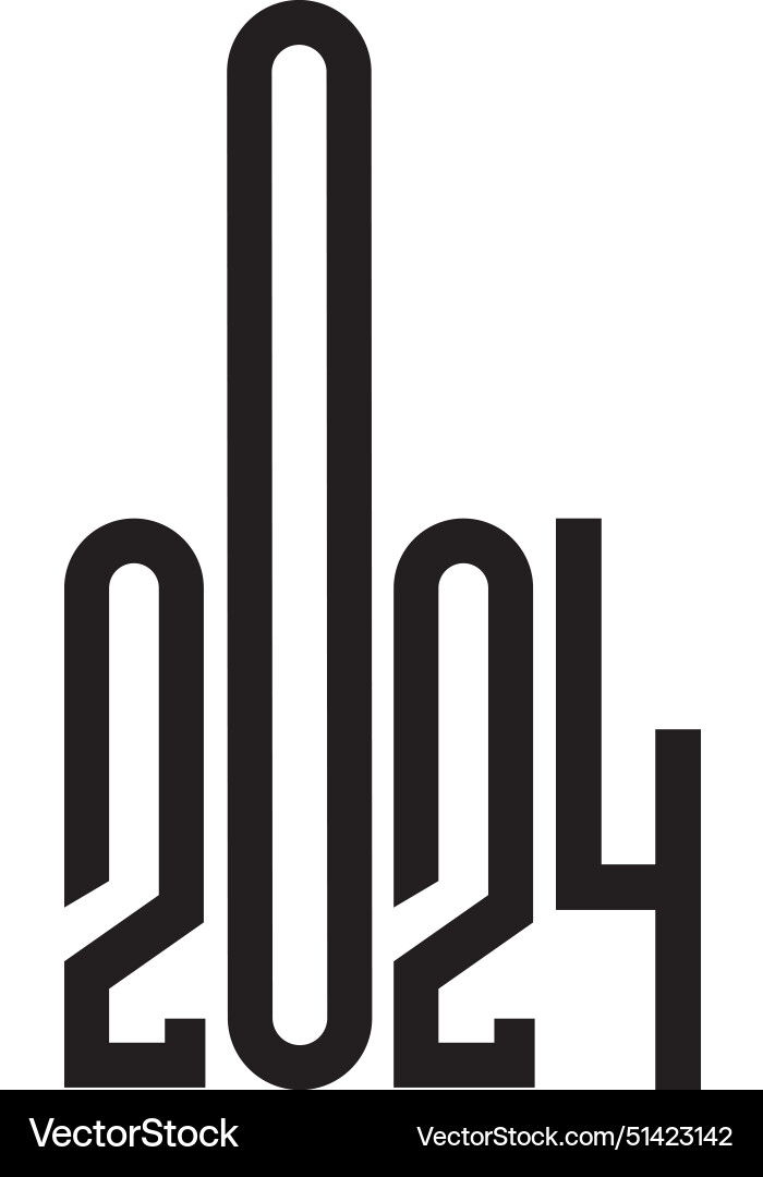 2024 middle finger t shirt design Royalty Free Vector Image