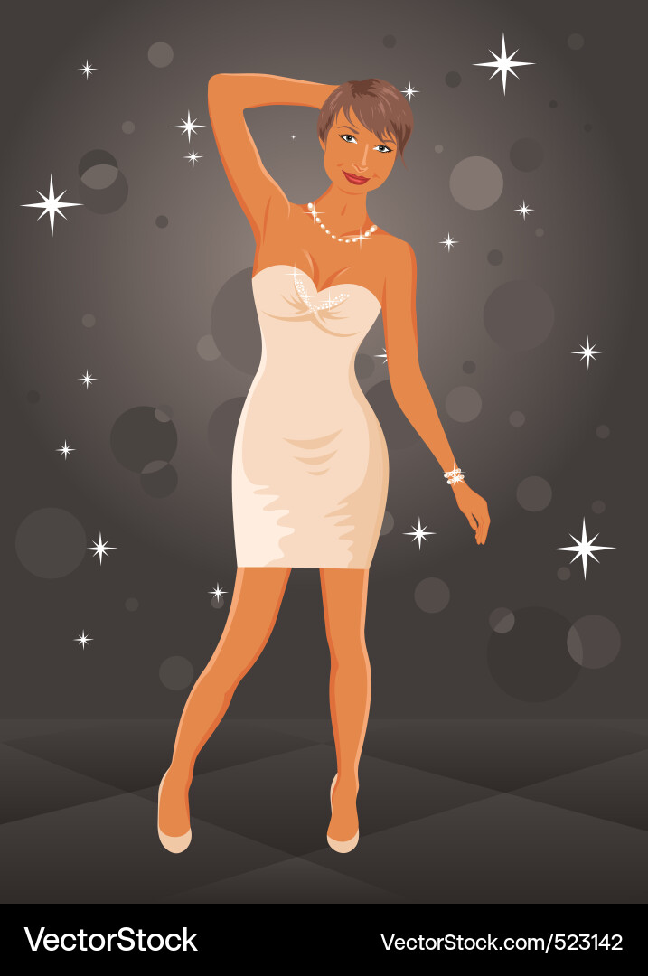 Dancing girl Royalty Free Vector Image - VectorStock
