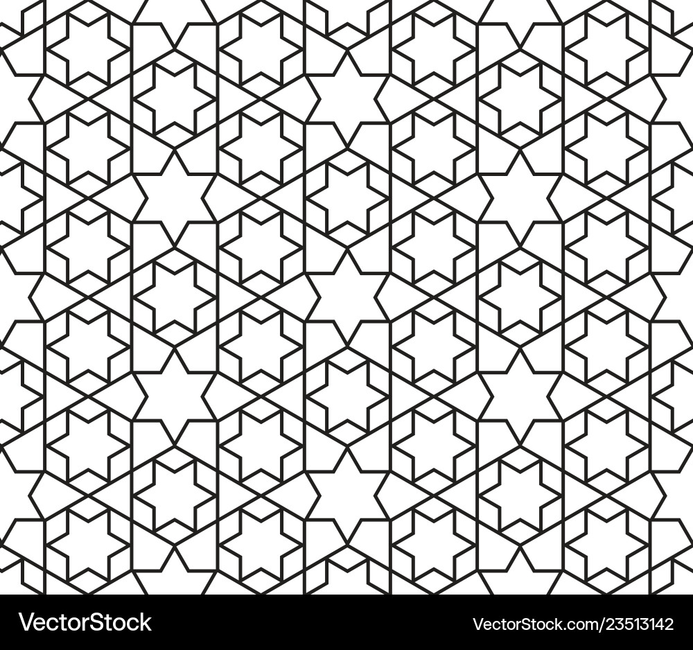 Intricate Islamic Geometric Pattern Royalty Free Vector
