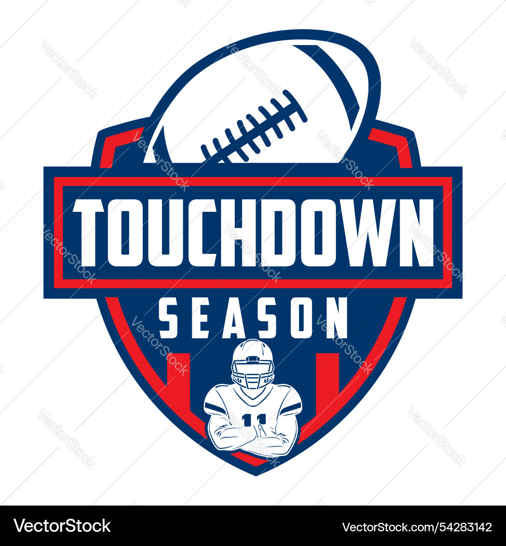 Touchdown season editable t shirt design Vector Image