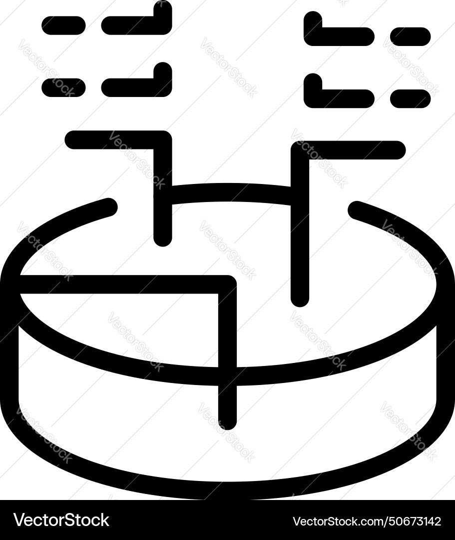 Traffic infrastructure management diagram icon Vector Image