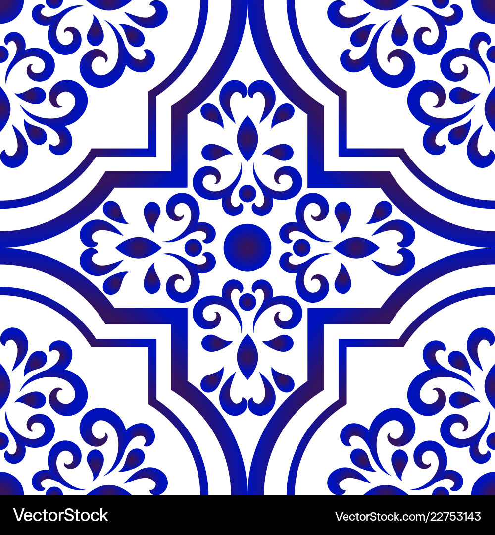 Ceramic tile pattern 1 Royalty Free Vector Image