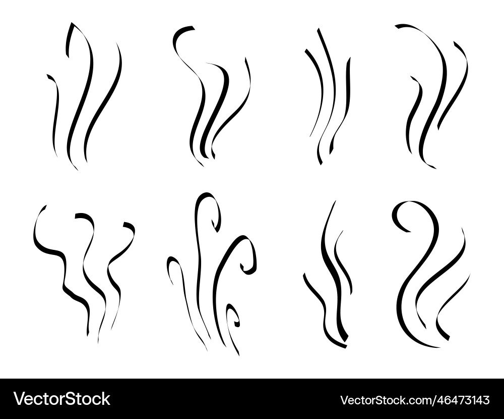 Doodle smoke Royalty Free Vector Image - VectorStock