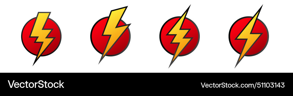 Electric bolt and thunder energy icon Royalty Free Vector