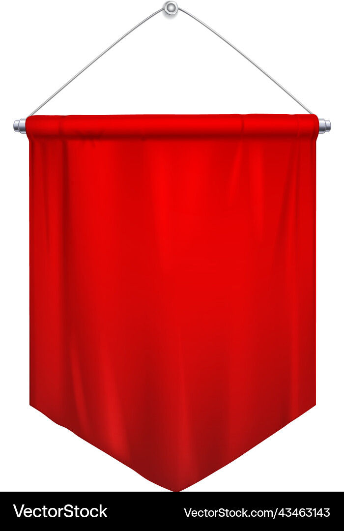 Hanging pennon flag composition Royalty Free Vector Image