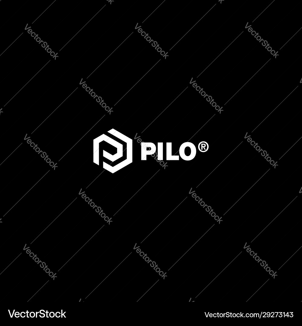 Monogram p Royalty Free Vector Image - VectorStock