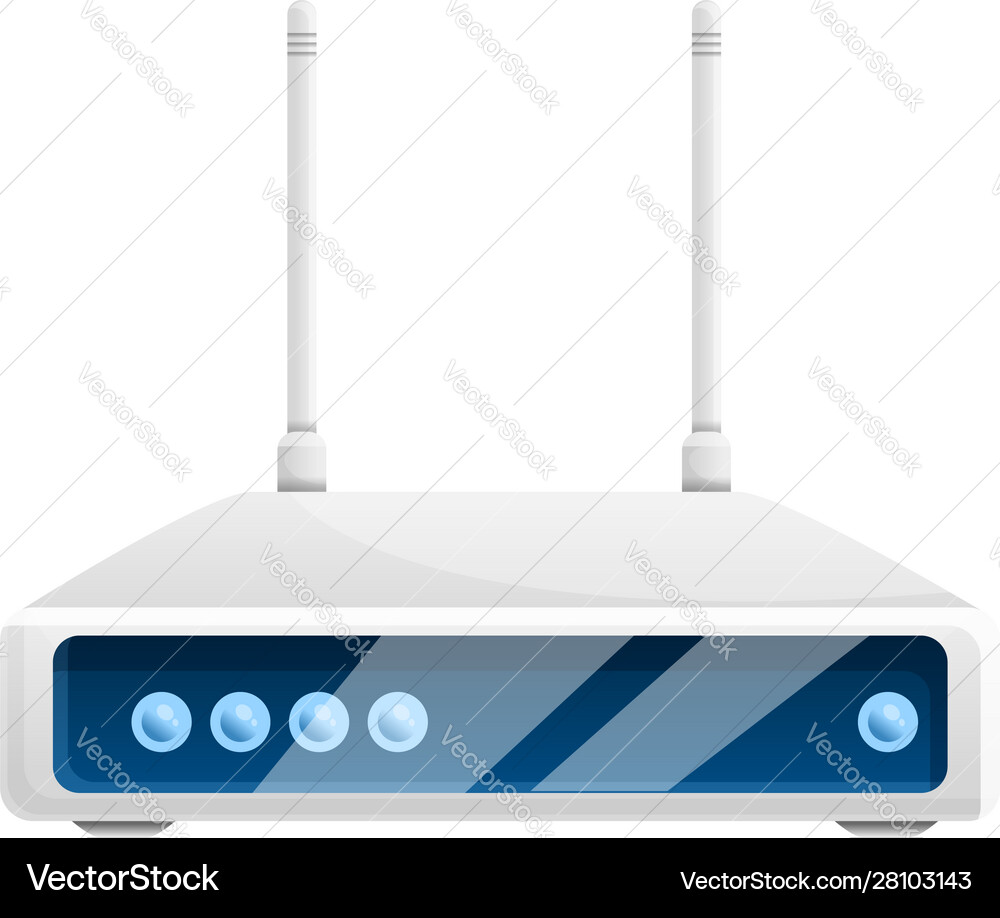 Network router icon cartoon style Royalty Free Vector Image