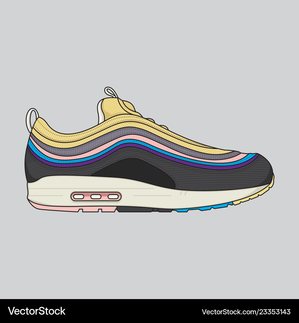 Shoes design sneakers Royalty Free Vector Image