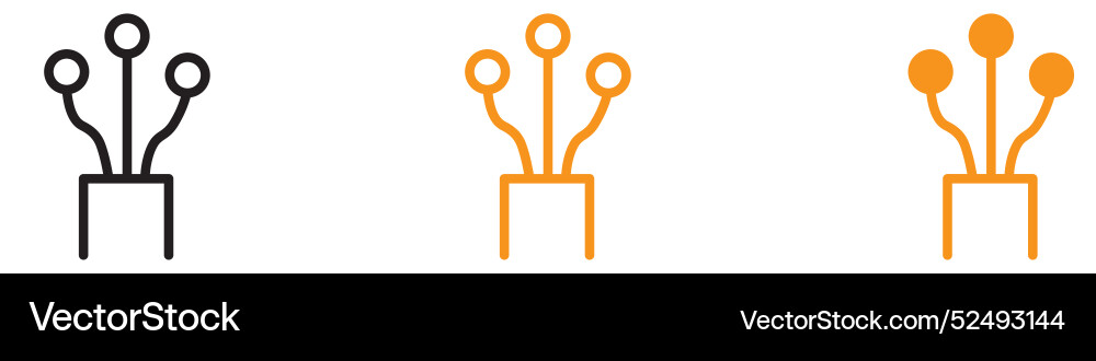 Advanced fiber optic cable icon for technology Vector Image