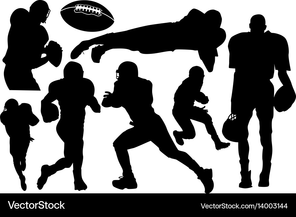 American football Royalty Free Vector Image - VectorStock