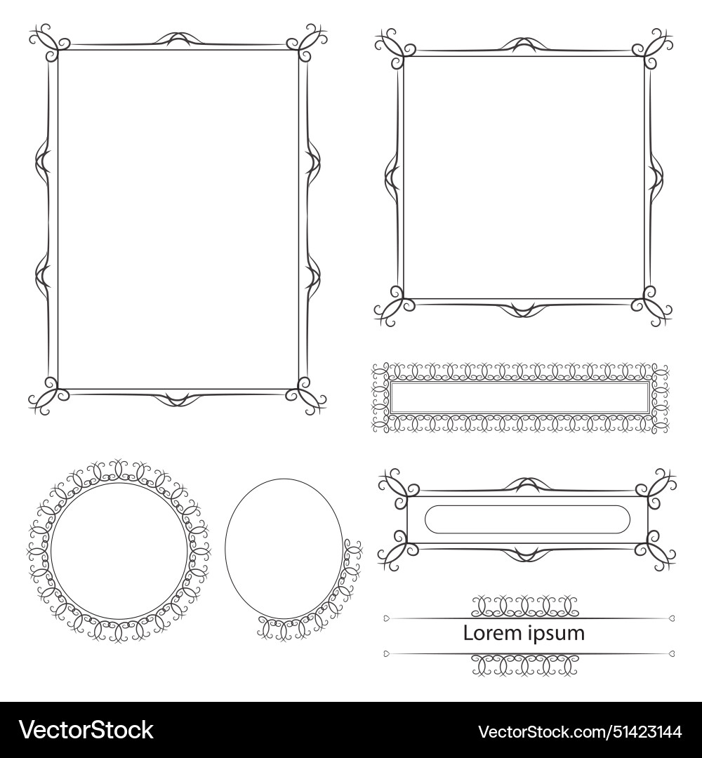 Border frame Royalty Free Vector Image - VectorStock