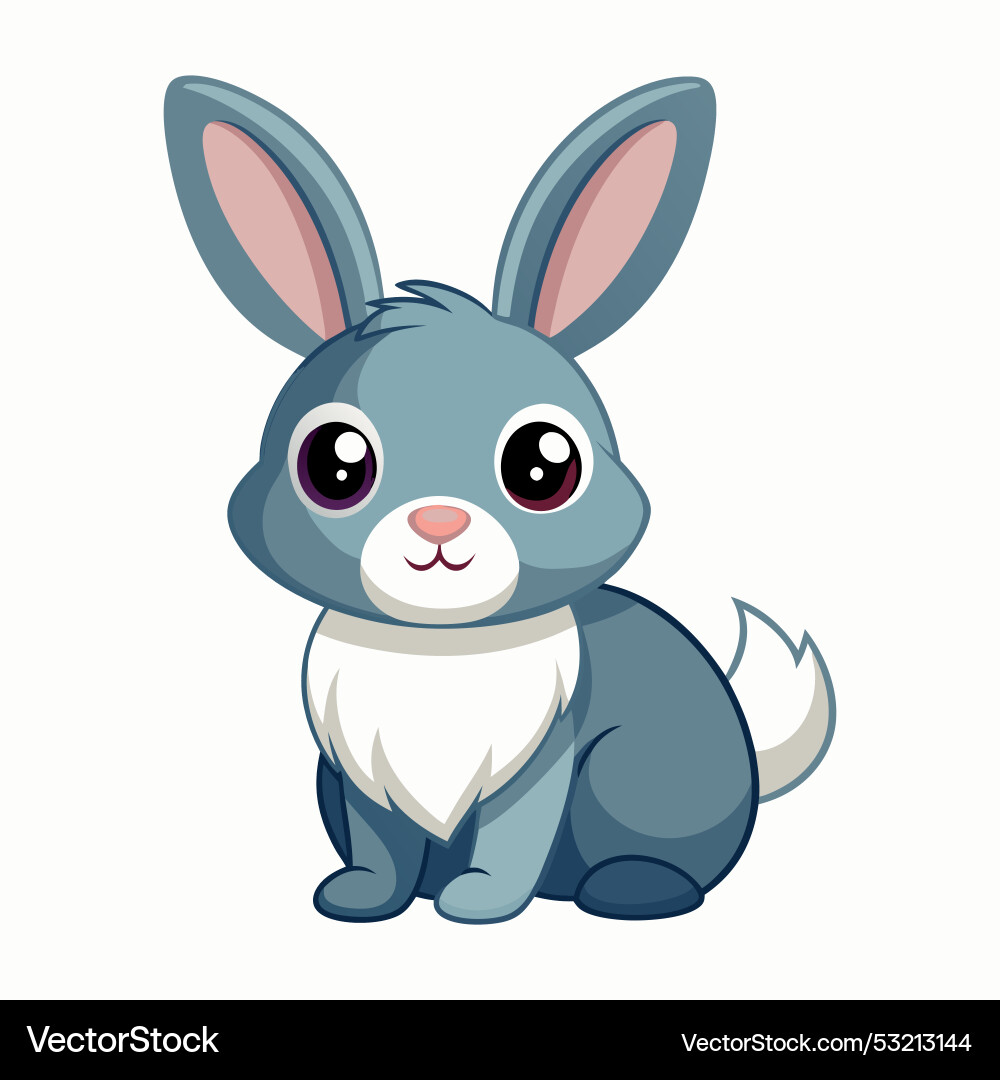 Cute rabbit Royalty Free Vector Image - VectorStock