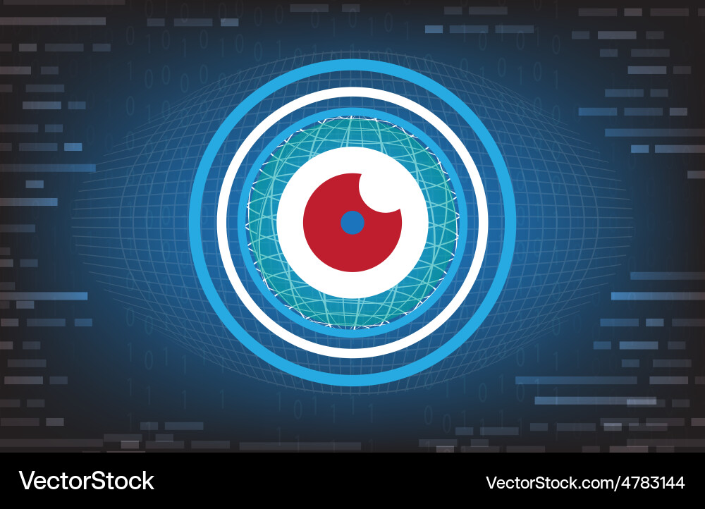 Eye tec Royalty Free Vector Image - VectorStock