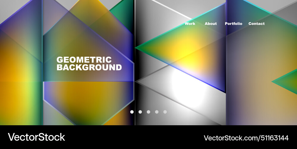 Liquid violet triangles in electric blue rectangle