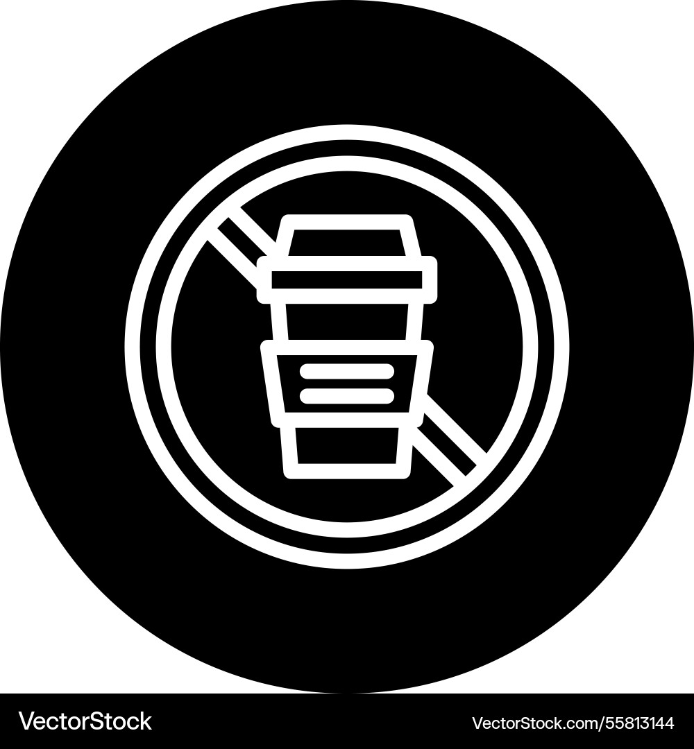 No coffee icon design Royalty Free Vector Image