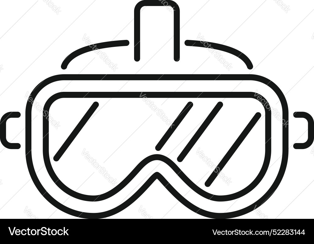 Protective glasses icon showing safety equipment Vector Image