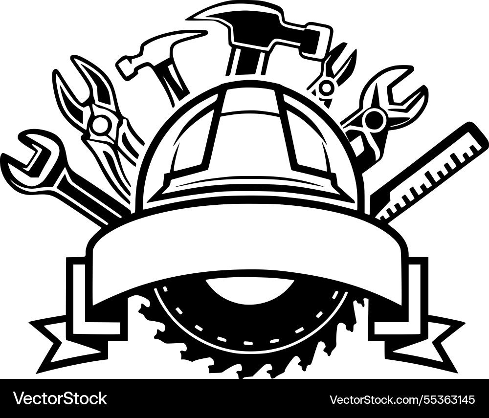 Carpenter tools svg home builder clipart Vector Image