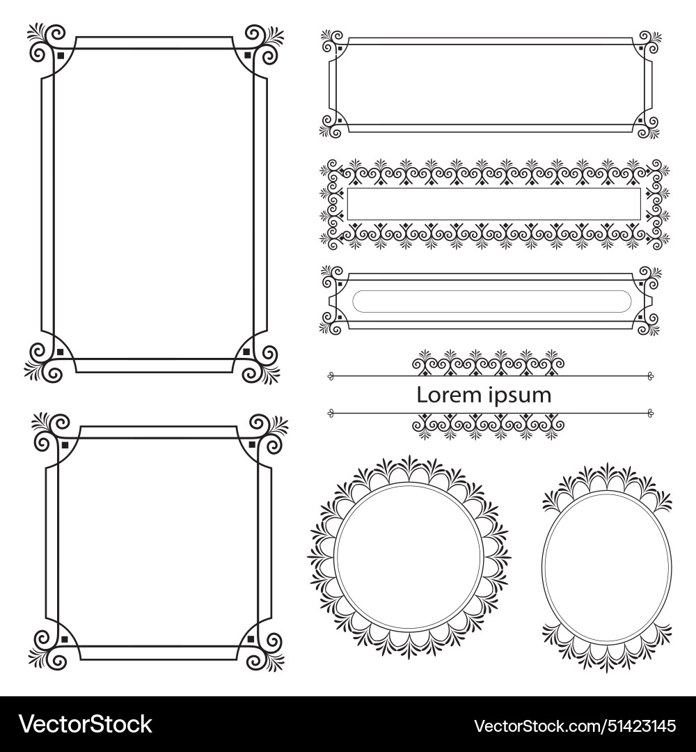 Frame border Royalty Free Vector Image - VectorStock