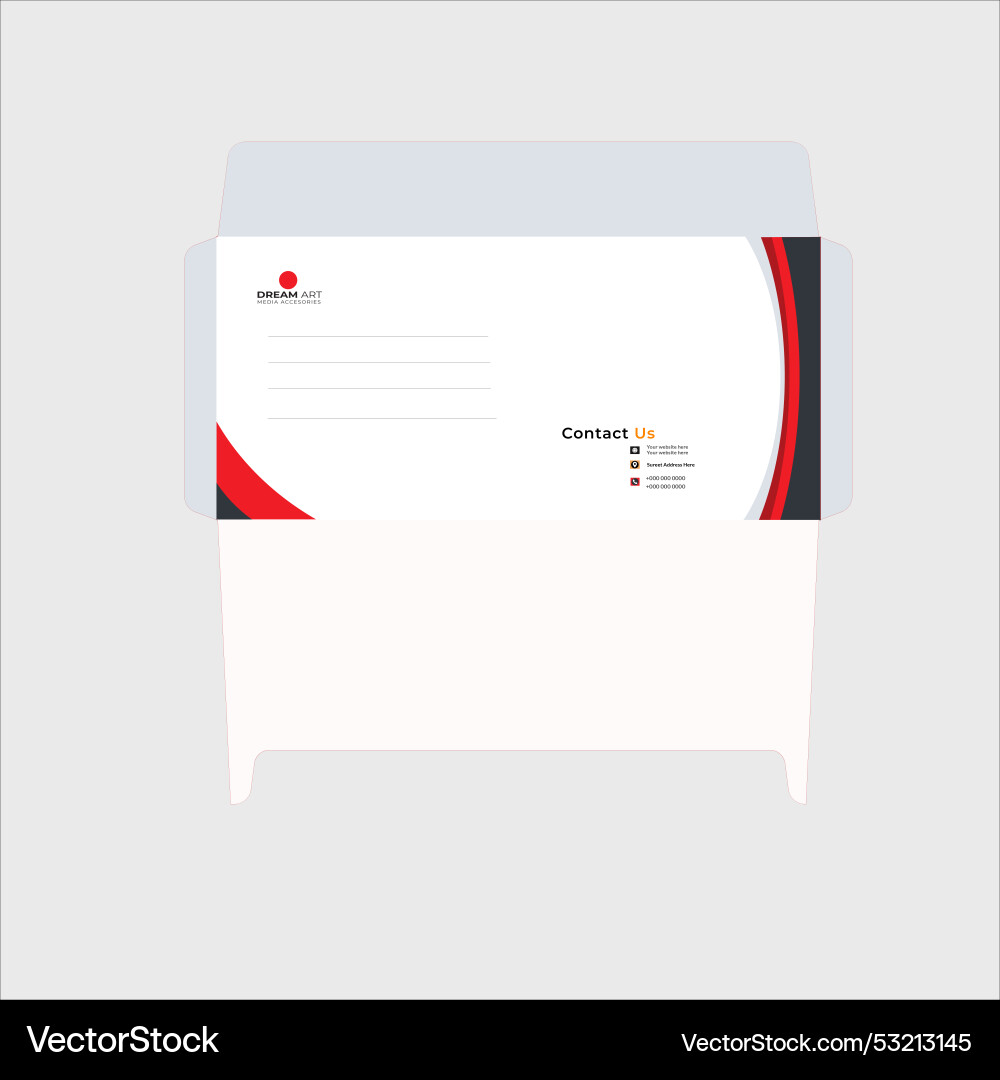 Paper envelope templates for your project design Vector Image
