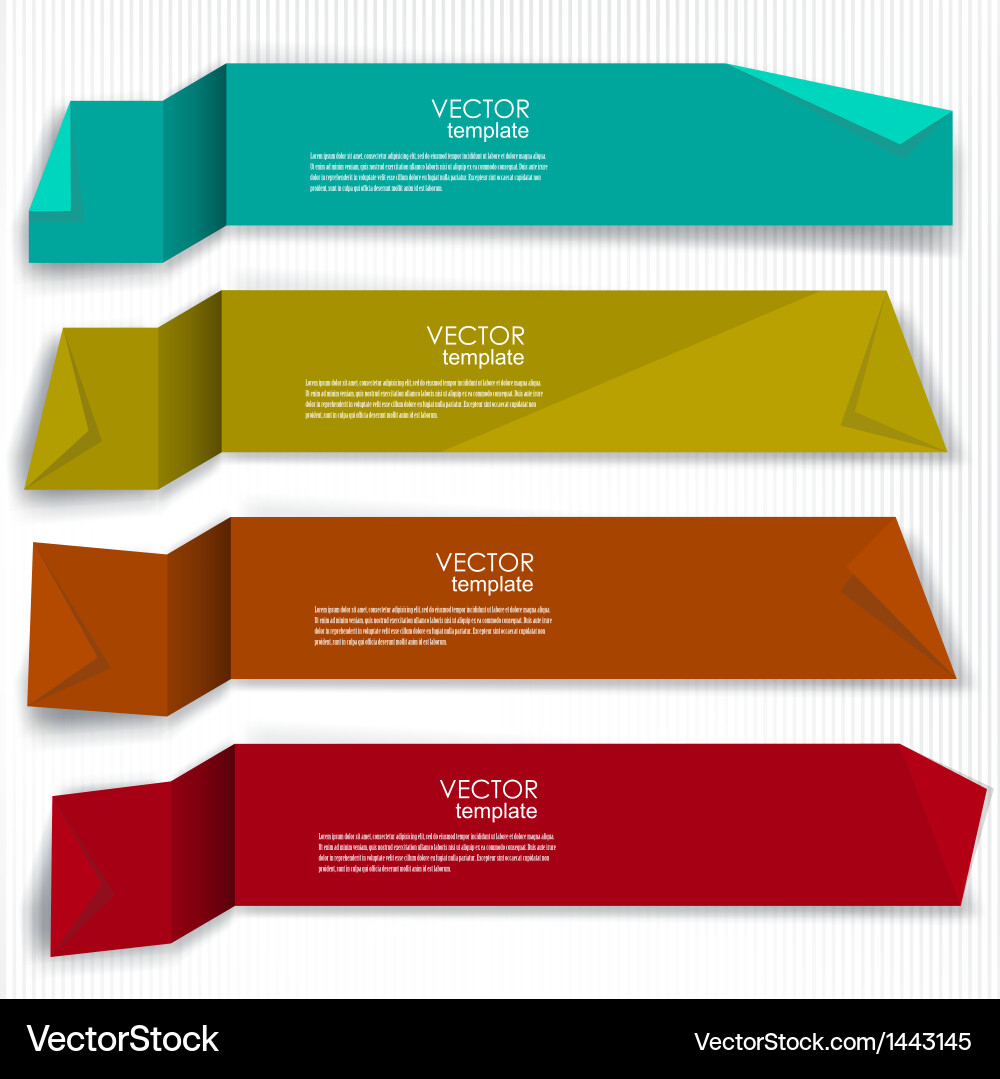 Set bookmarks stickers labels tags template Vector Image