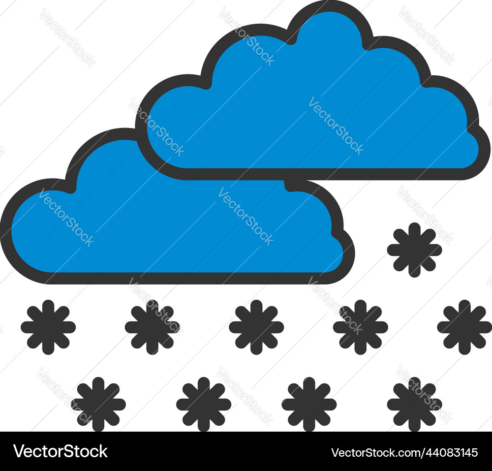 Snow icon Royalty Free Vector Image - VectorStock