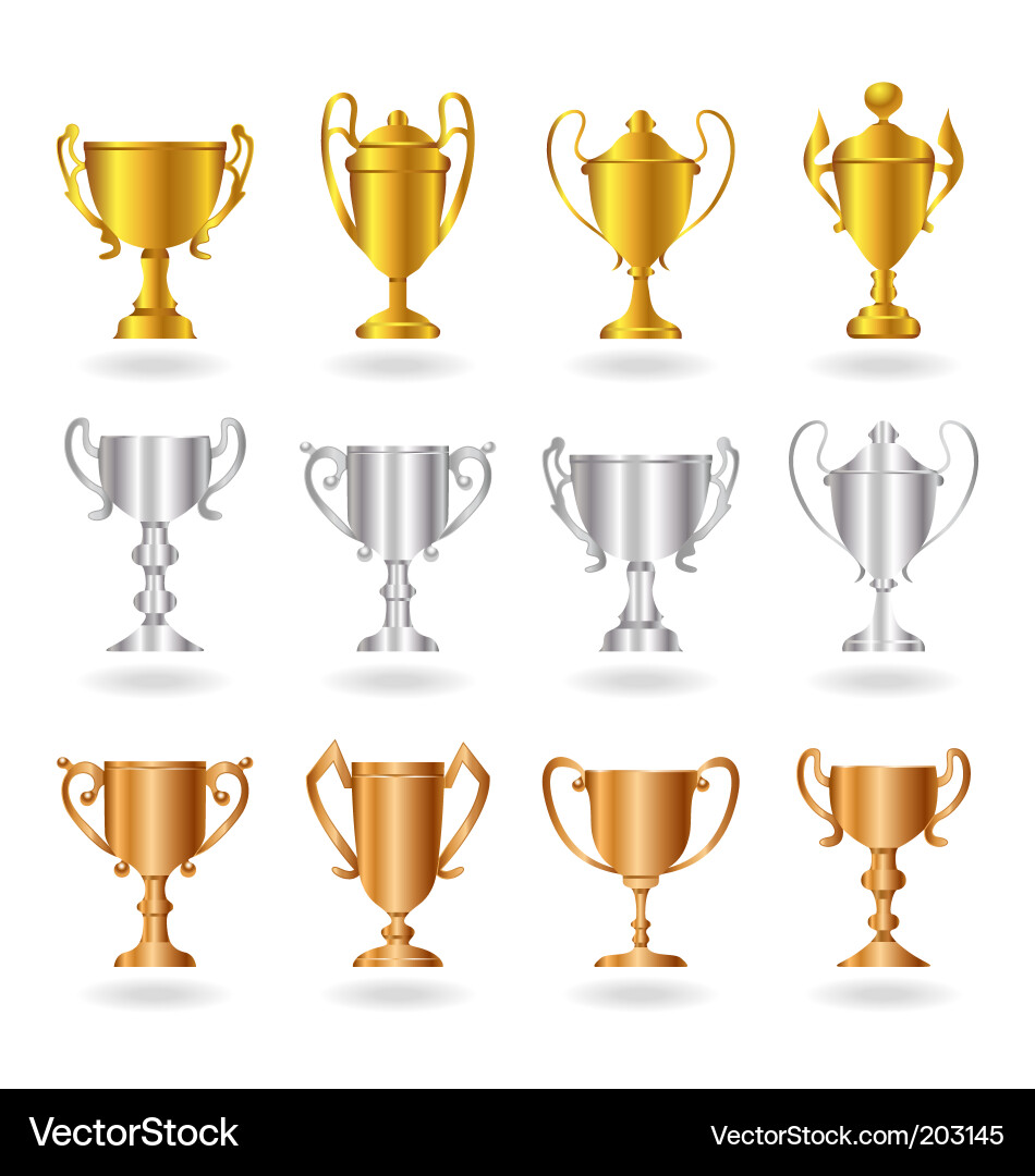 Trophies Royalty Free Vector Image - VectorStock