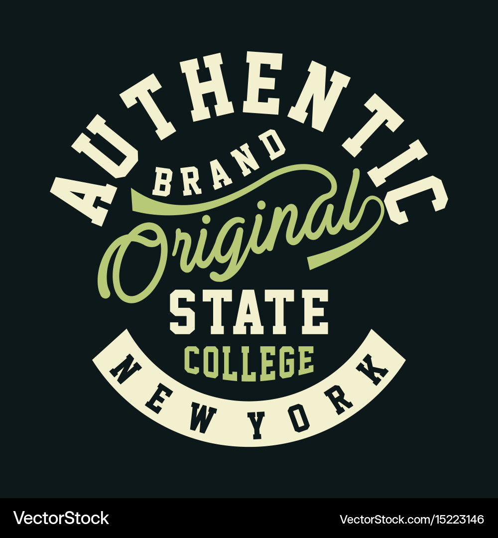 Authentic brand original Royalty Free Vector Image