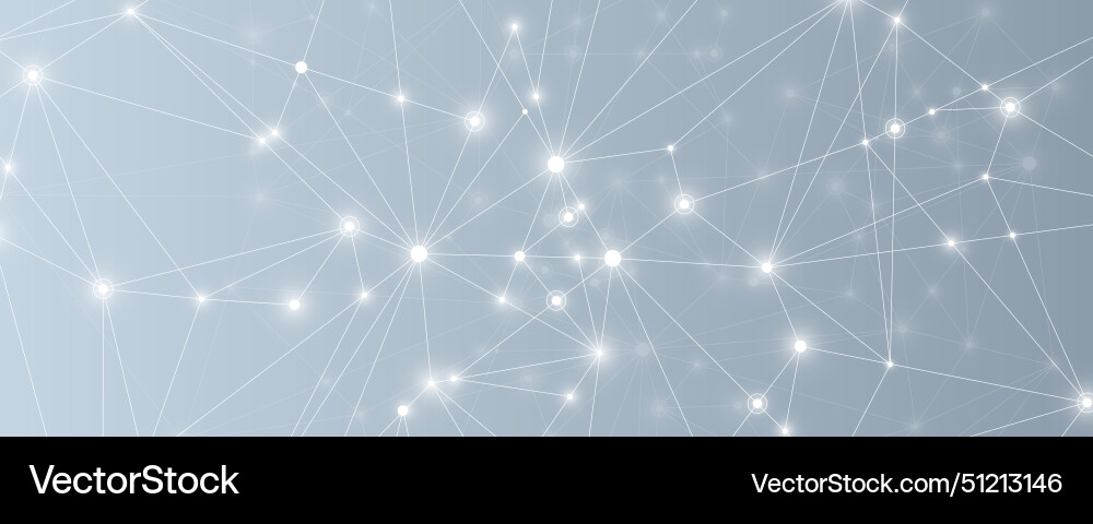 Connections of lines and dots technology Vector Image