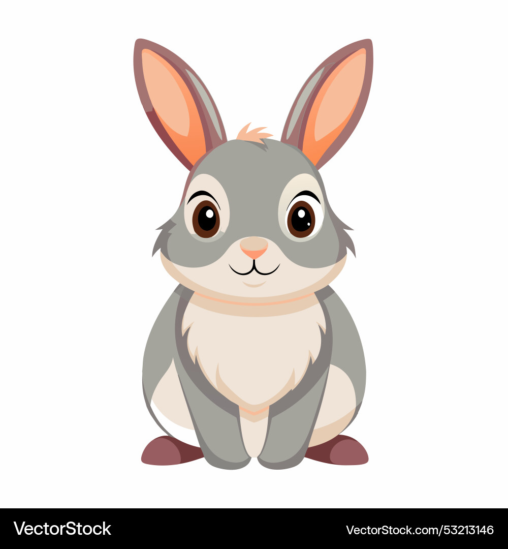 Cute rabbit Royalty Free Vector Image - VectorStock