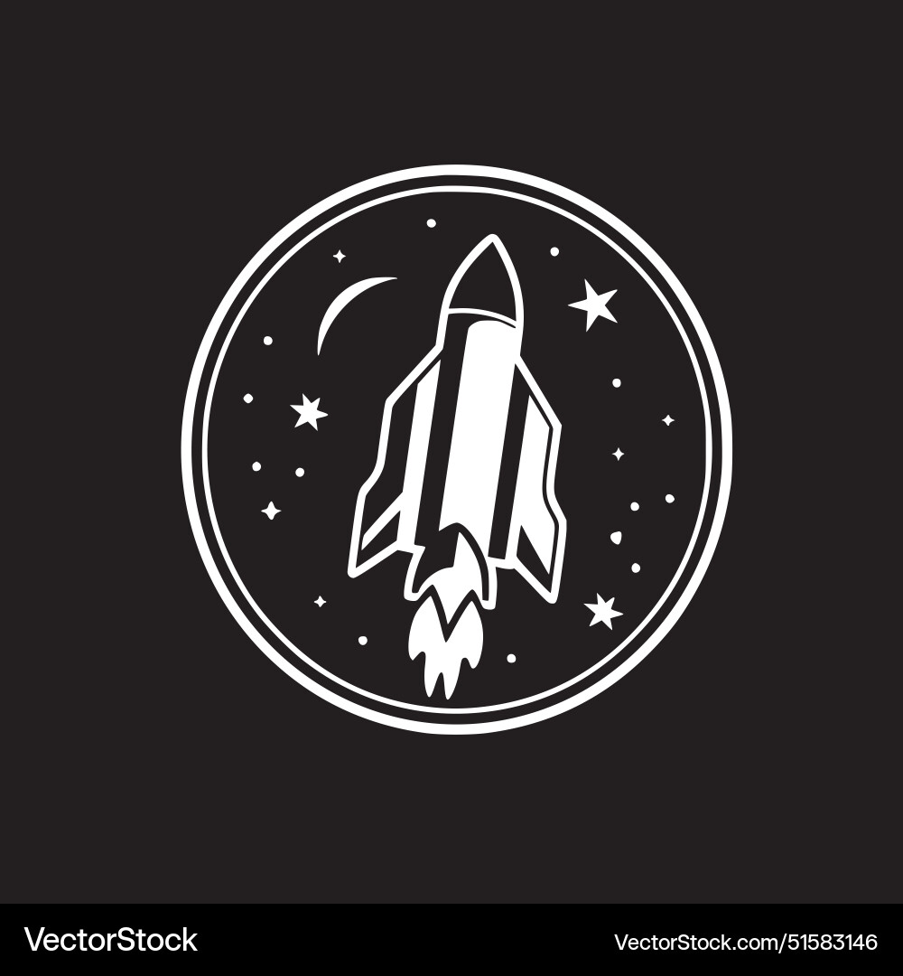 Space - high quality logo - ideal for t-shirt Vector Image