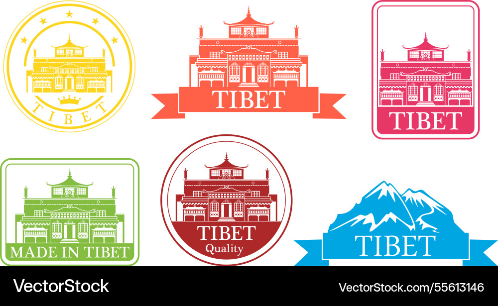Tibet Royalty Free Vector Image - VectorStock