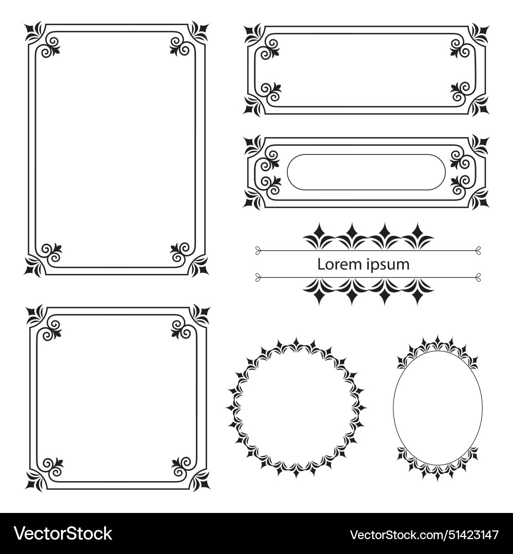 Border frame Royalty Free Vector Image - VectorStock