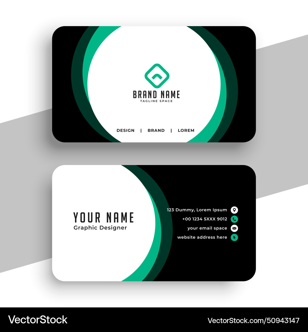 Modern and elegant business card layout a office Vector Image