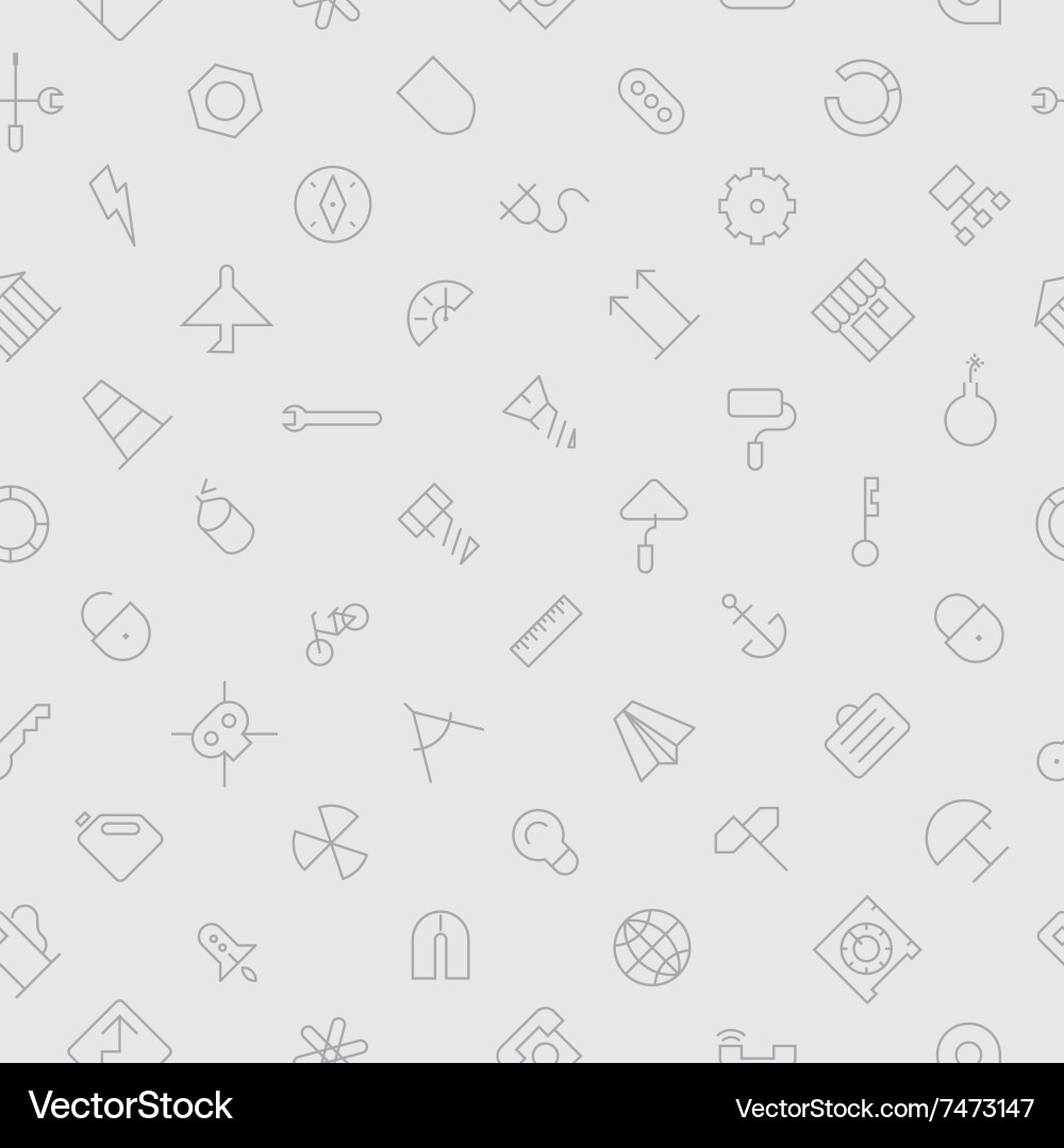 Seamless icons industrial background Royalty Free Vector