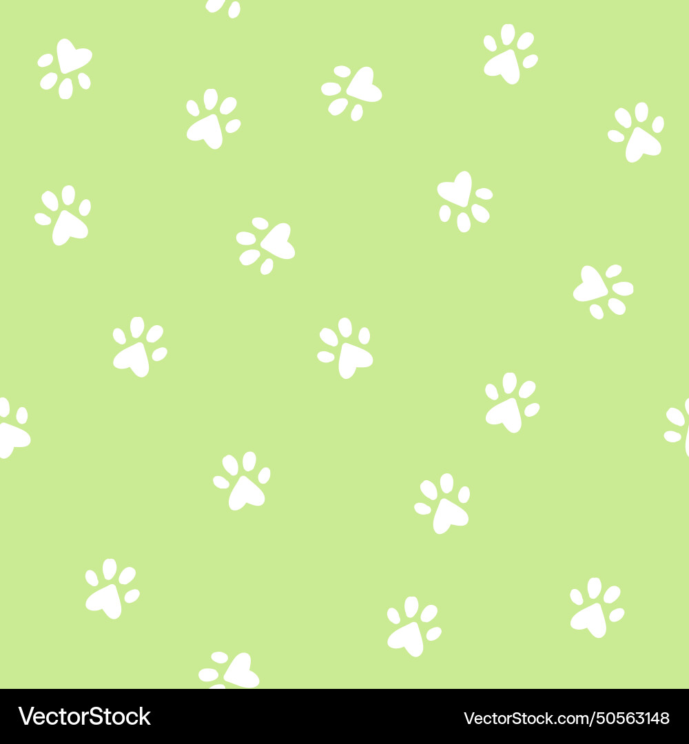 Cat paw texture little paws seamless pattern Vector Image