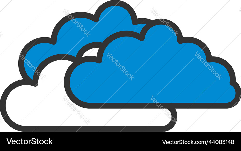 Cloudy icon Royalty Free Vector Image - VectorStock