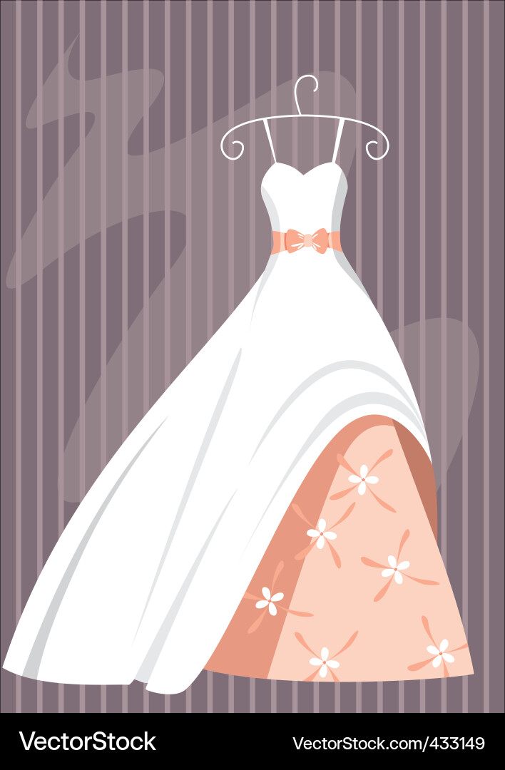 Ball dress Royalty Free Vector Image - VectorStock