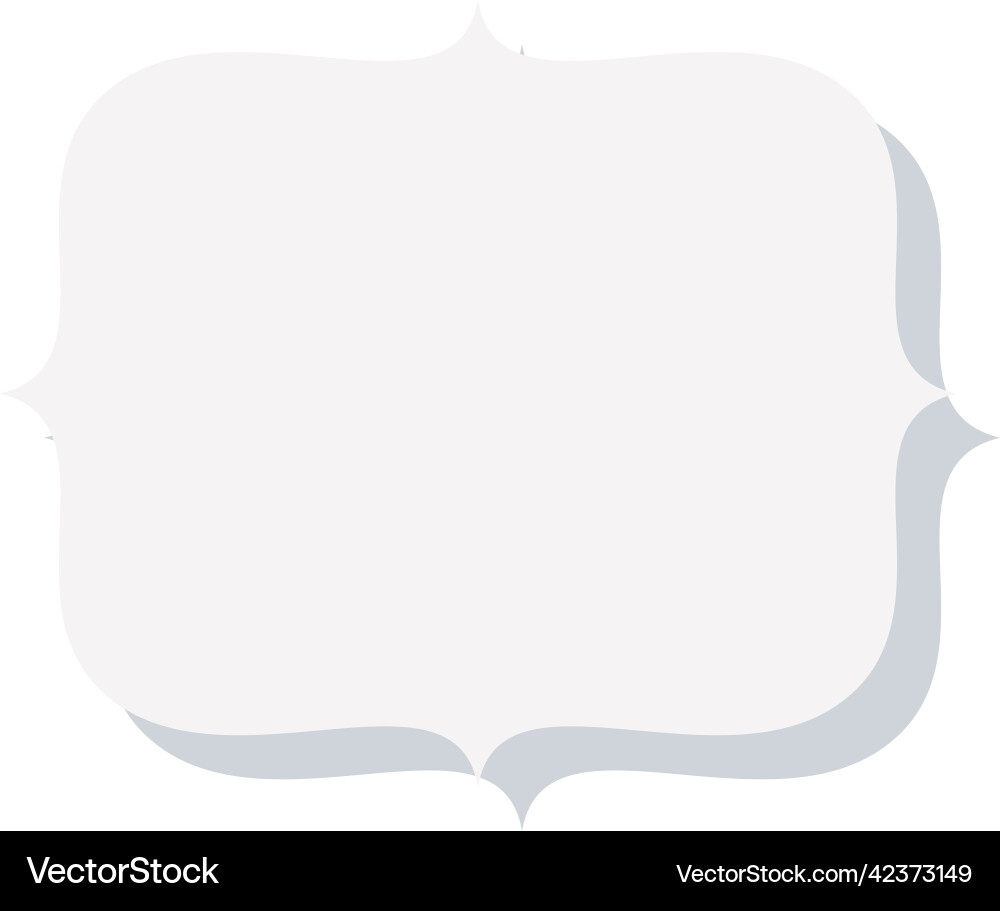 Blank frame label white square paper badge Vector Image
