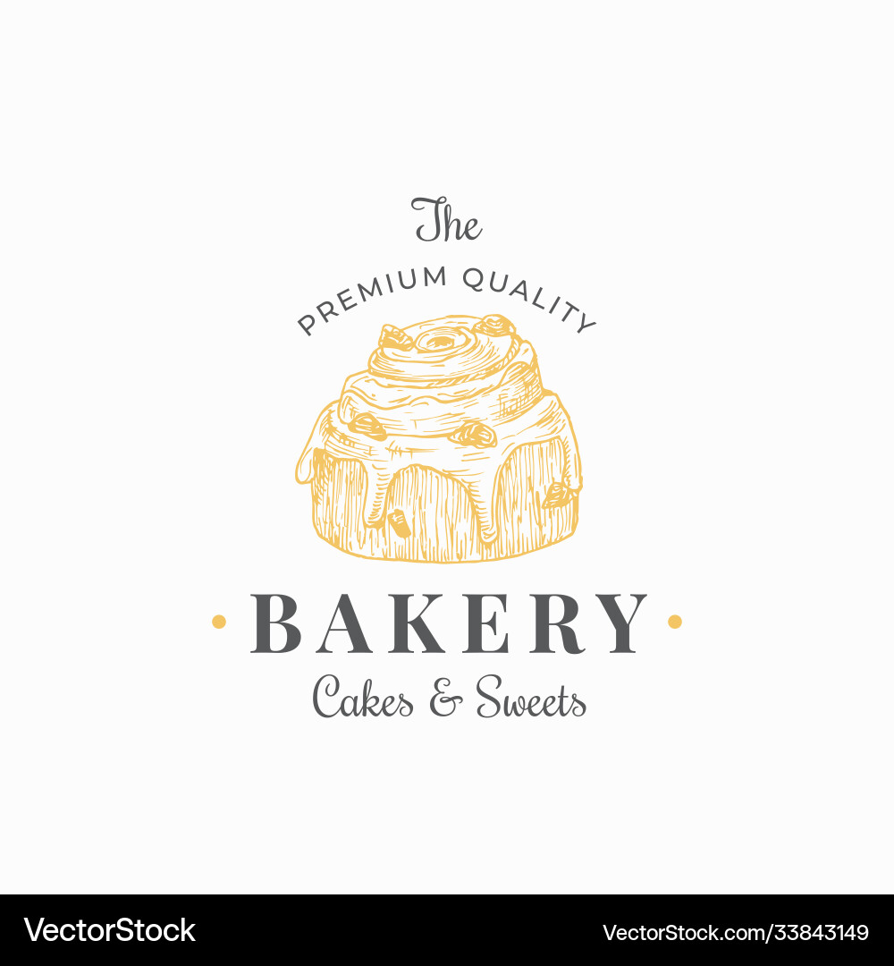 Confectionary abstract sign symbol or logo Vector Image