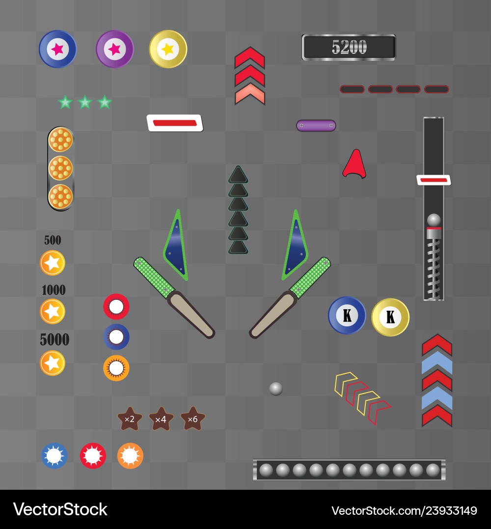 Pinball board game Royalty Free Vector Image - VectorStock