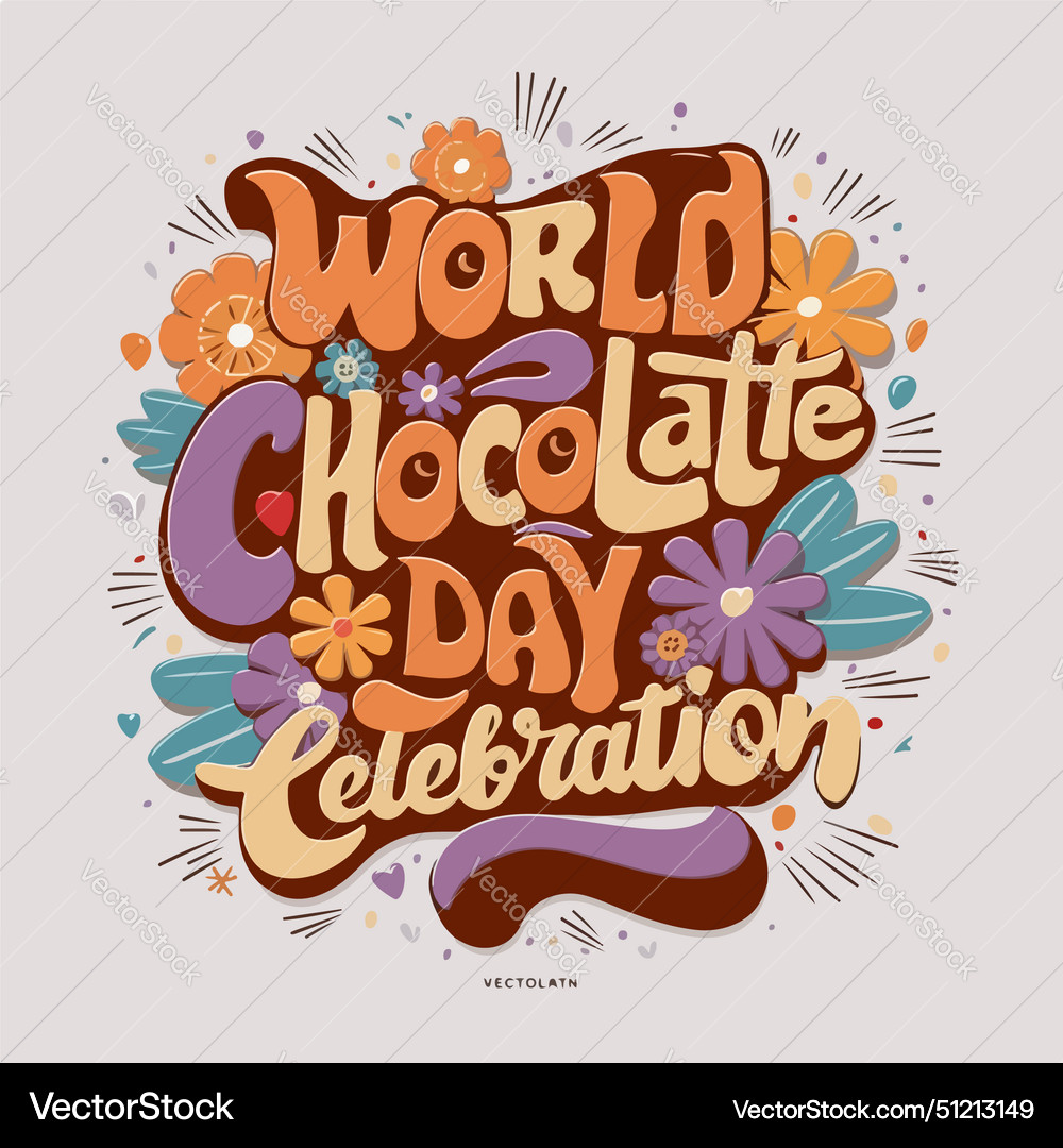 World coffee day with quote from Royalty Free Vector Image