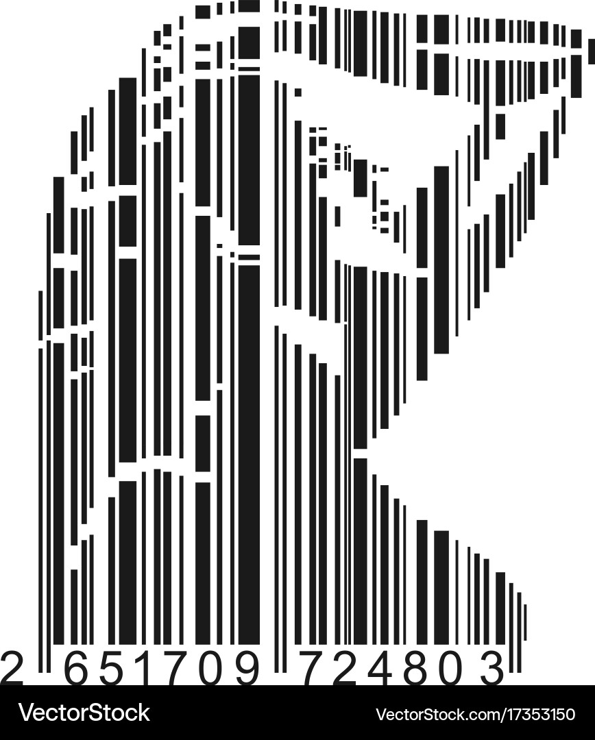 Barcode female Royalty Free Vector Image - VectorStock