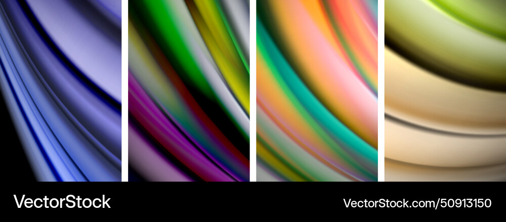 Blurred color line backgrounds Royalty Free Vector Image