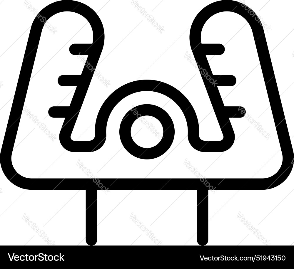 Car dashboard warning light showing low tire Vector Image