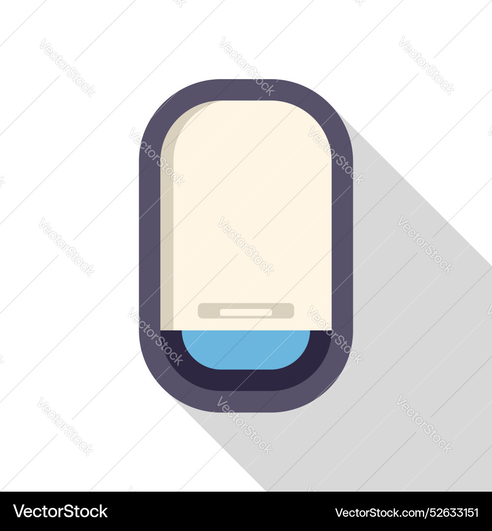 Airplane window representing travel Royalty Free Vector