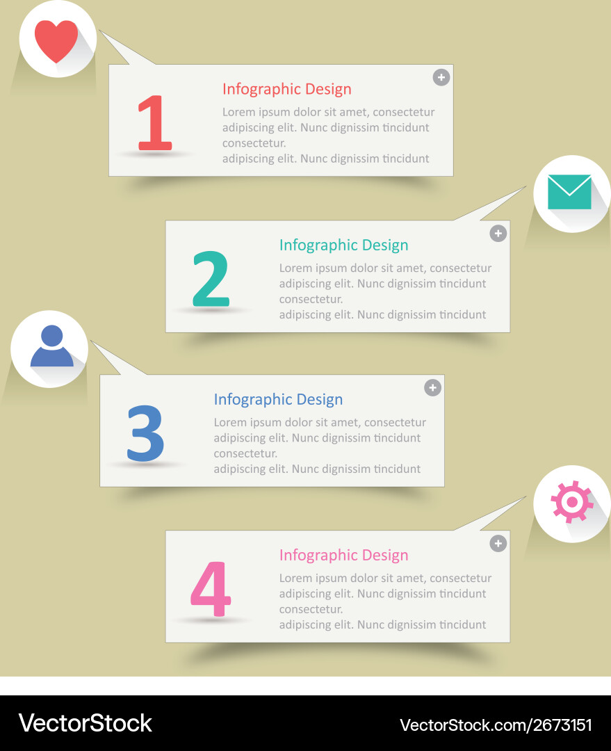 Infographic 4 Royalty Free Vector Image - VectorStock