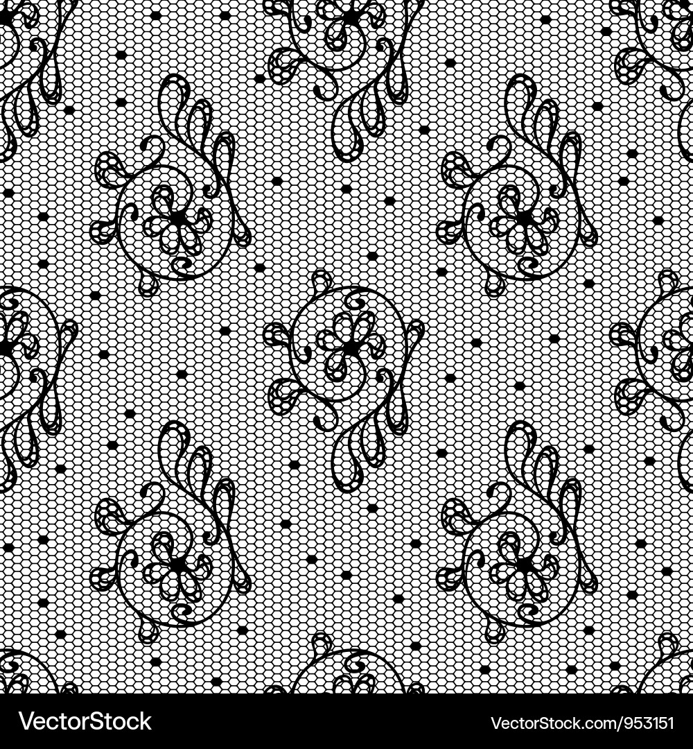 Lace filigree pattern Royalty Free Vector Image